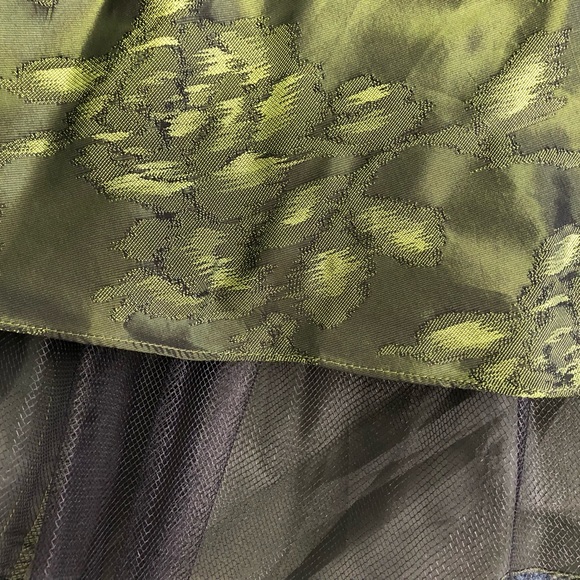 Anne Klein | Dresses | Emerald Green Silk Anne Klein Aline Dress Knee ...